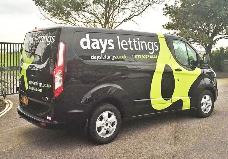 Days Letting Van Graphics - Design Image